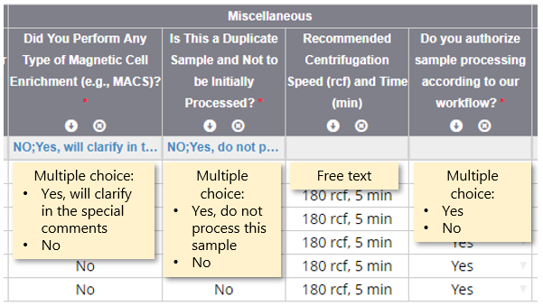 NGS Sample Form Tutorial